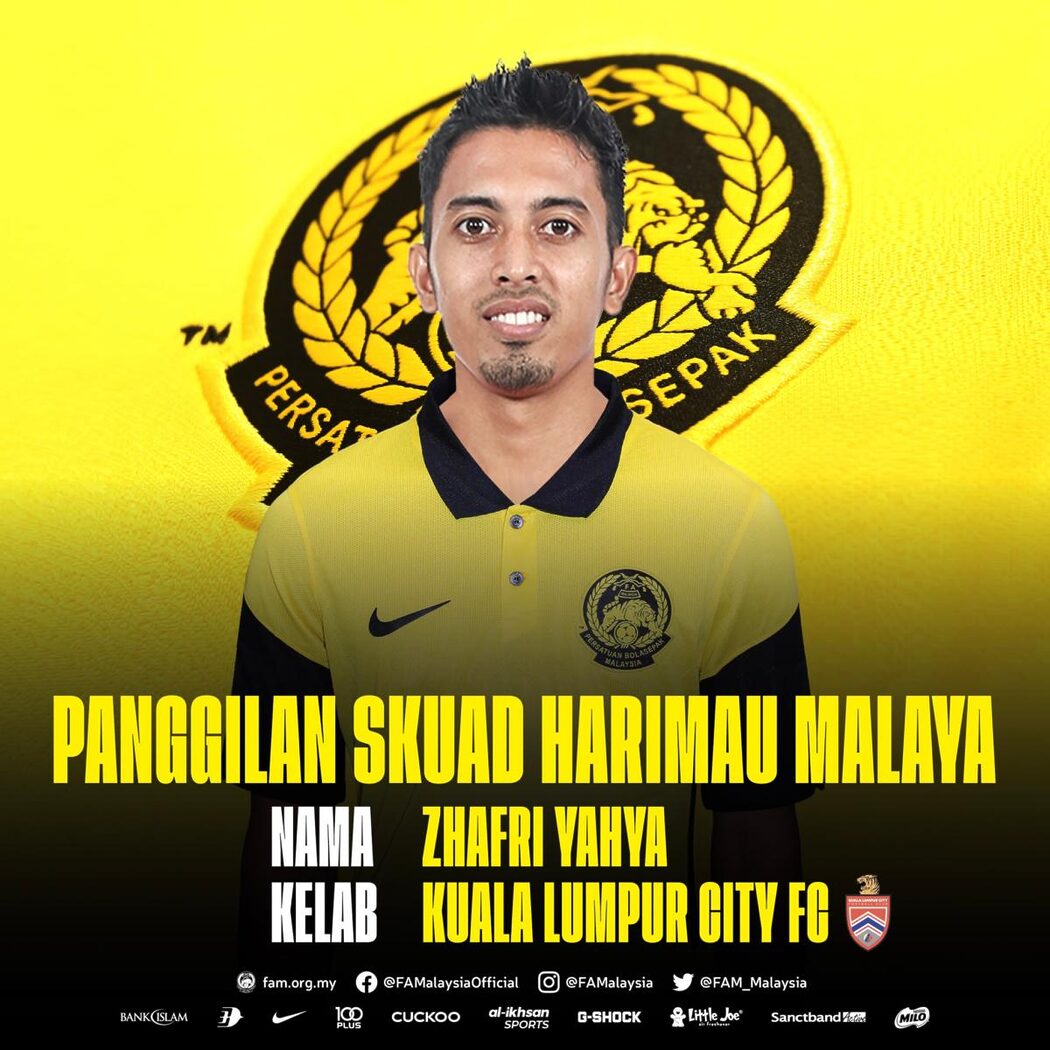 Zhafri Yahya Akhirnya Dipanggil Sertai Skuad Harimau Malaya